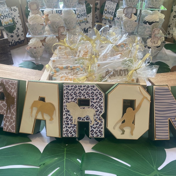 Safari Letters - Etsy
