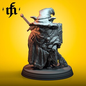 Taxabi Cat Folk Warlock Miniature 28mm 32mm 75mm Scale 8K Resin 3D ...