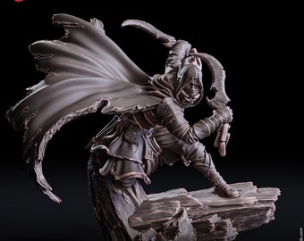 Halfling Rogue Assassin Thief Miniature 28mm 32mm Scale 8K Resin 3D ...