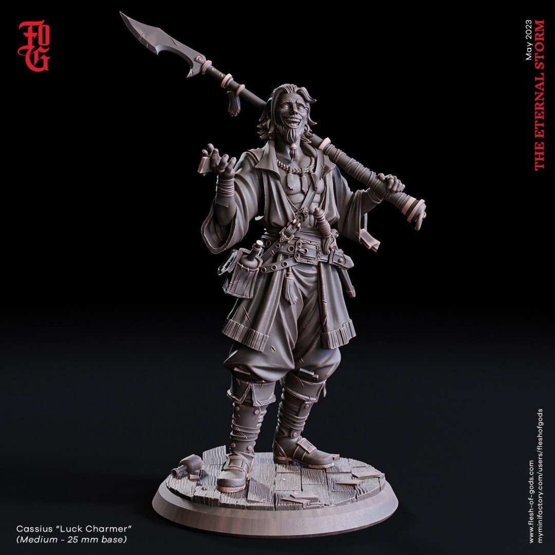 Pirate Fighter Crew Miniature 28mm 32mm 75mm Scale 8K Resin 3D Printed ...