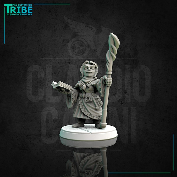 Halfling Wizard Miniature - Etsy