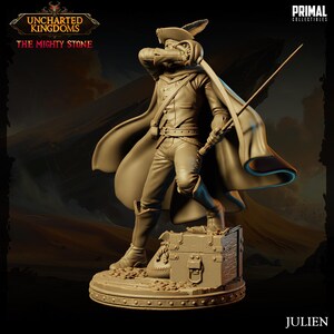 Male Elf Pirate Rogue Thief Miniature 28mm 32mm 75mm Scale 8K Resin 3D ...