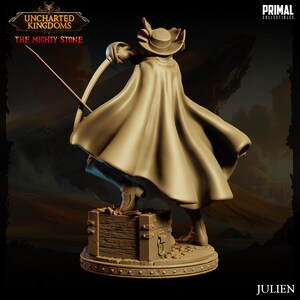 Male Elf Pirate Rogue Thief Miniature 28mm 32mm 75mm Scale 8K Resin 3D ...