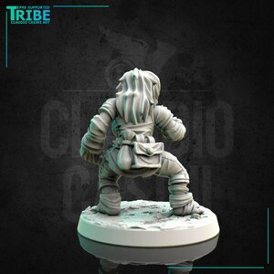Female Halfling Monk Miniature 28mm 32mm 8K Resin 3D - Etsy
