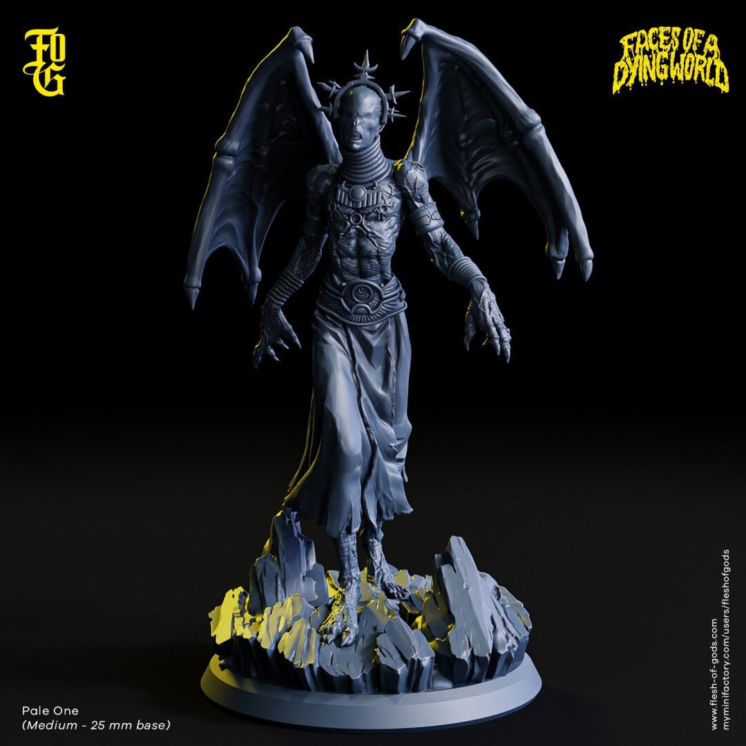 Winged Demon Lord Miniature 28mm 32mm Scale 8K Resin 3D - Etsy