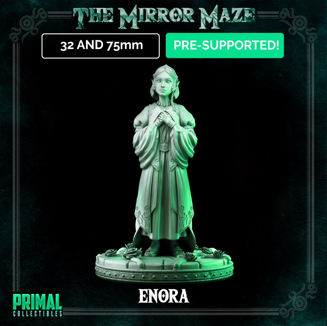 Elf Princess Miniature 28mm 32mm 75mm Scale 8K Resin 3D Printed ...