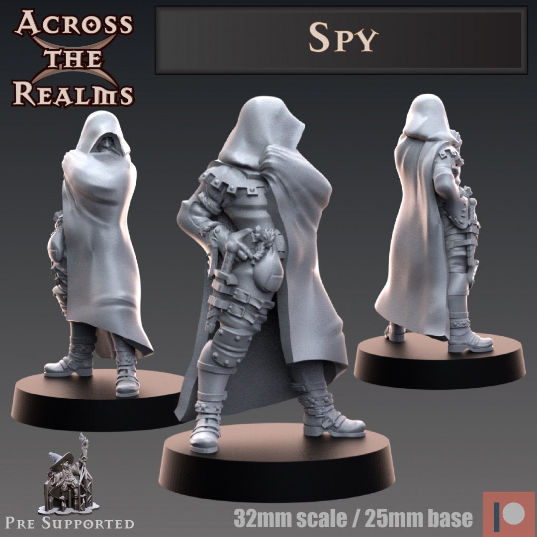 Rogue Assassin Miniature 28mm 32mm Scale 8K Resin 3D - Etsy