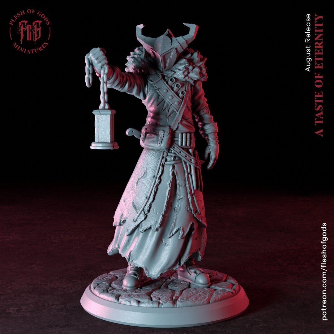 Vampire Hunter Fighter Miniature 28mm 32mm Scale 8K Resin 3D Printed ...