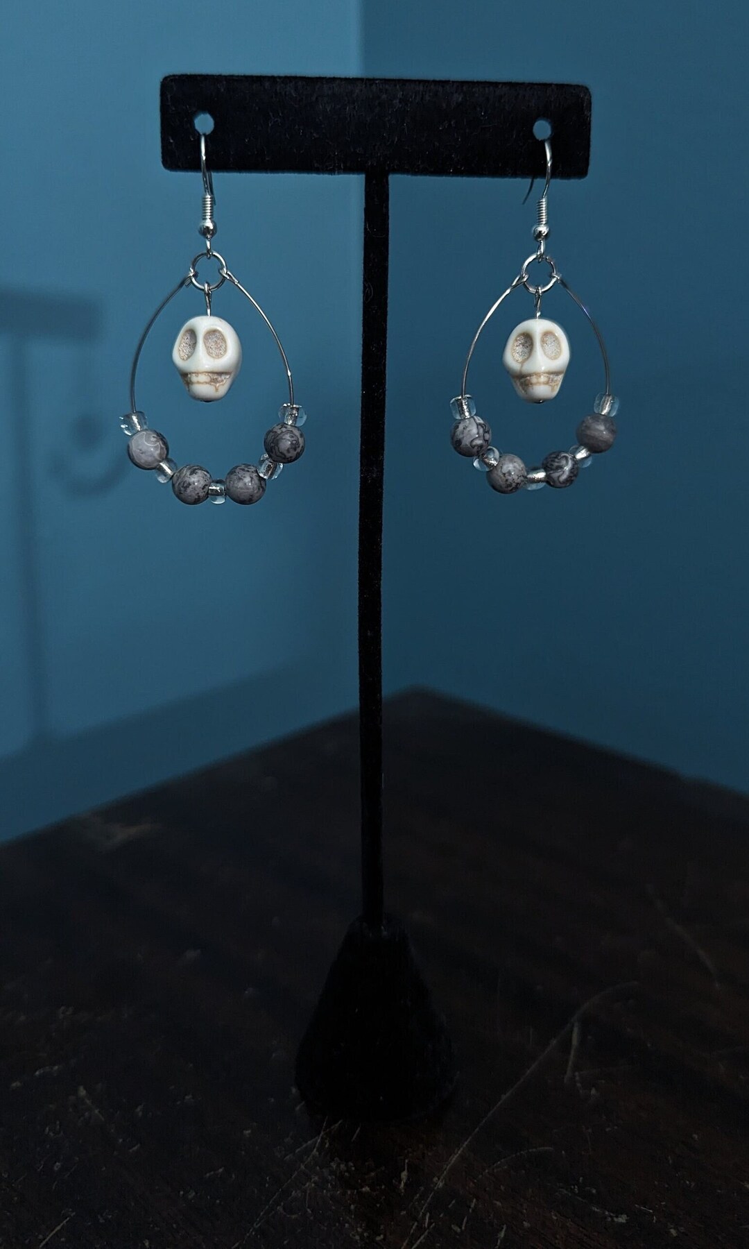 Skull Hoop Earrings (multiple Color Options) A186 A187 A188 - Etsy