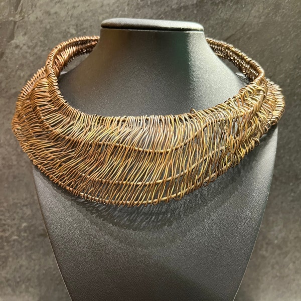 Copper Wire Necklace - Etsy