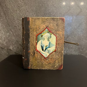 Antique Book-shaped Wooden Box - Etsy