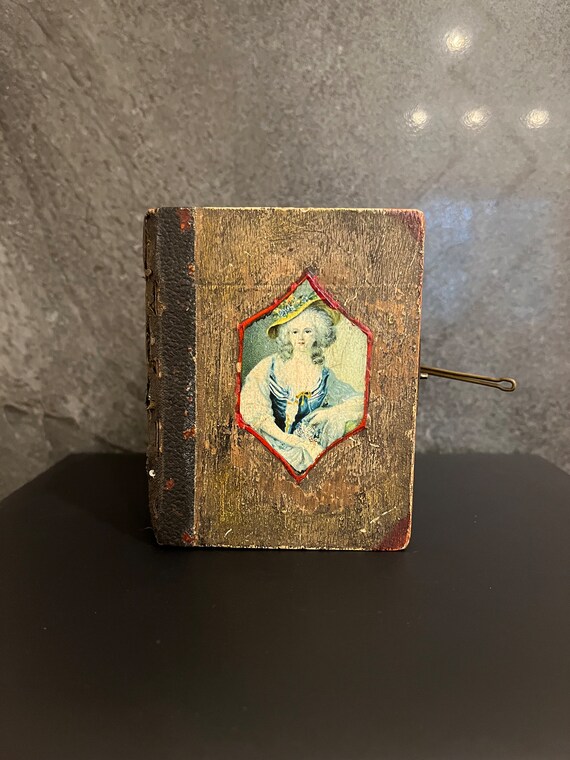 Antique Book-Shaped Box - Gem