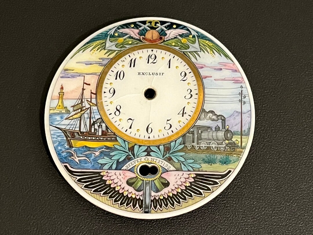 Exclusive Fancy Multicolor Enamel Watch Dial PATENT 27192, France - Etsy