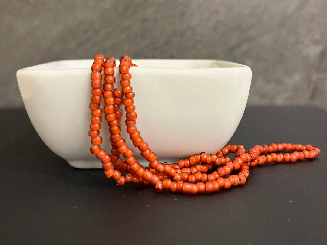 16'' Strand 2-2.25 Mm Dark Red Irregular Seed Beads - Etsy