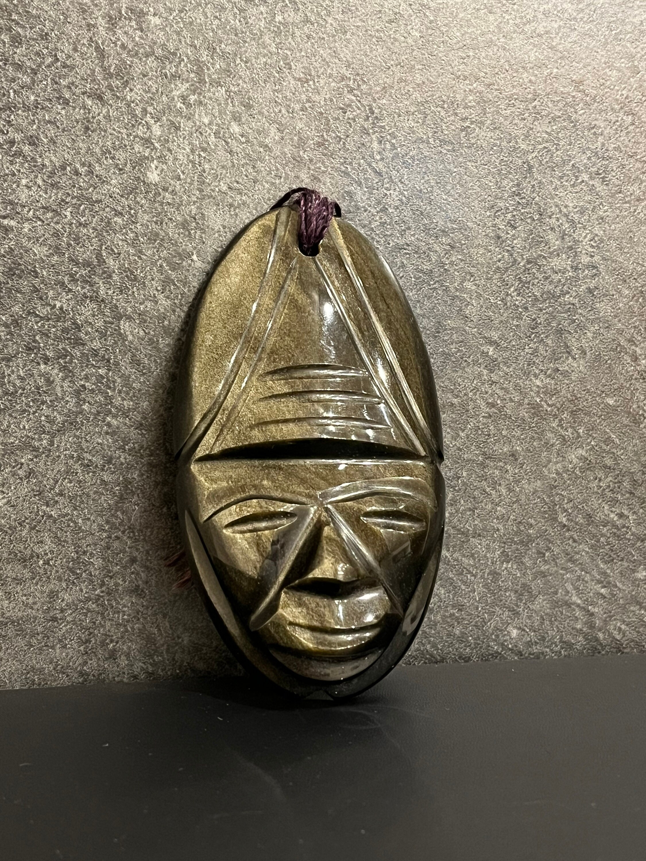 Beautiful Natural Stone Mask - Etsy