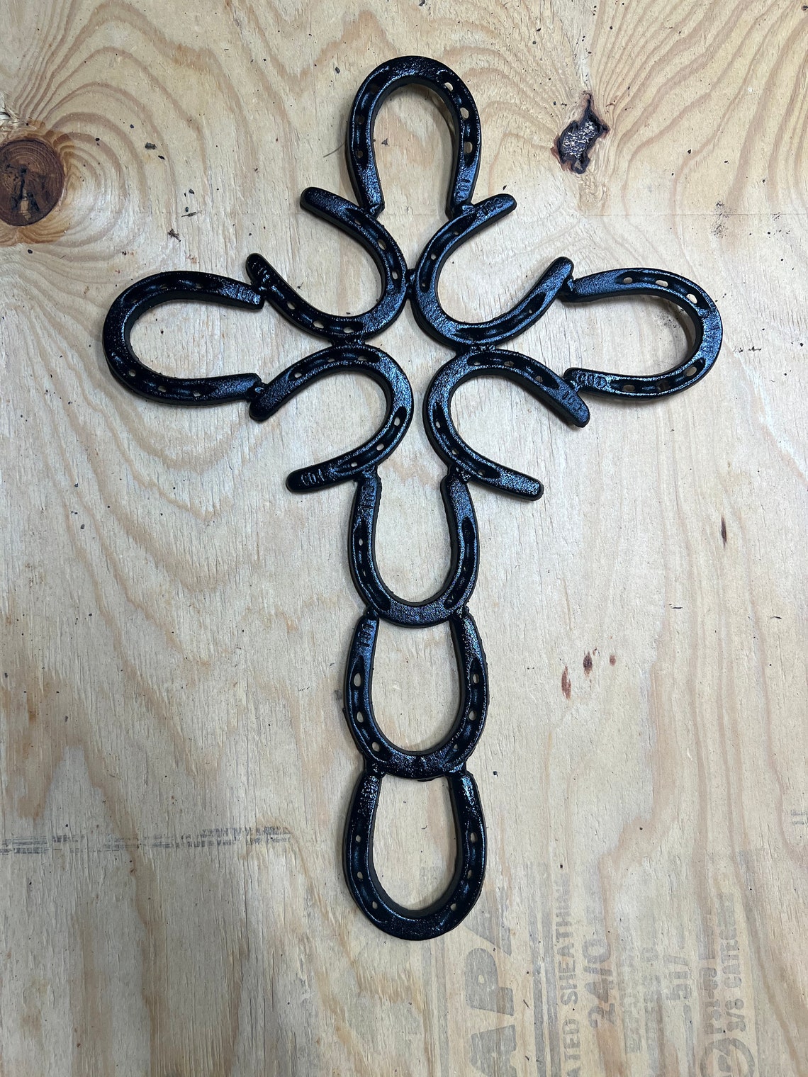 Horse Shoe Cross - Etsy