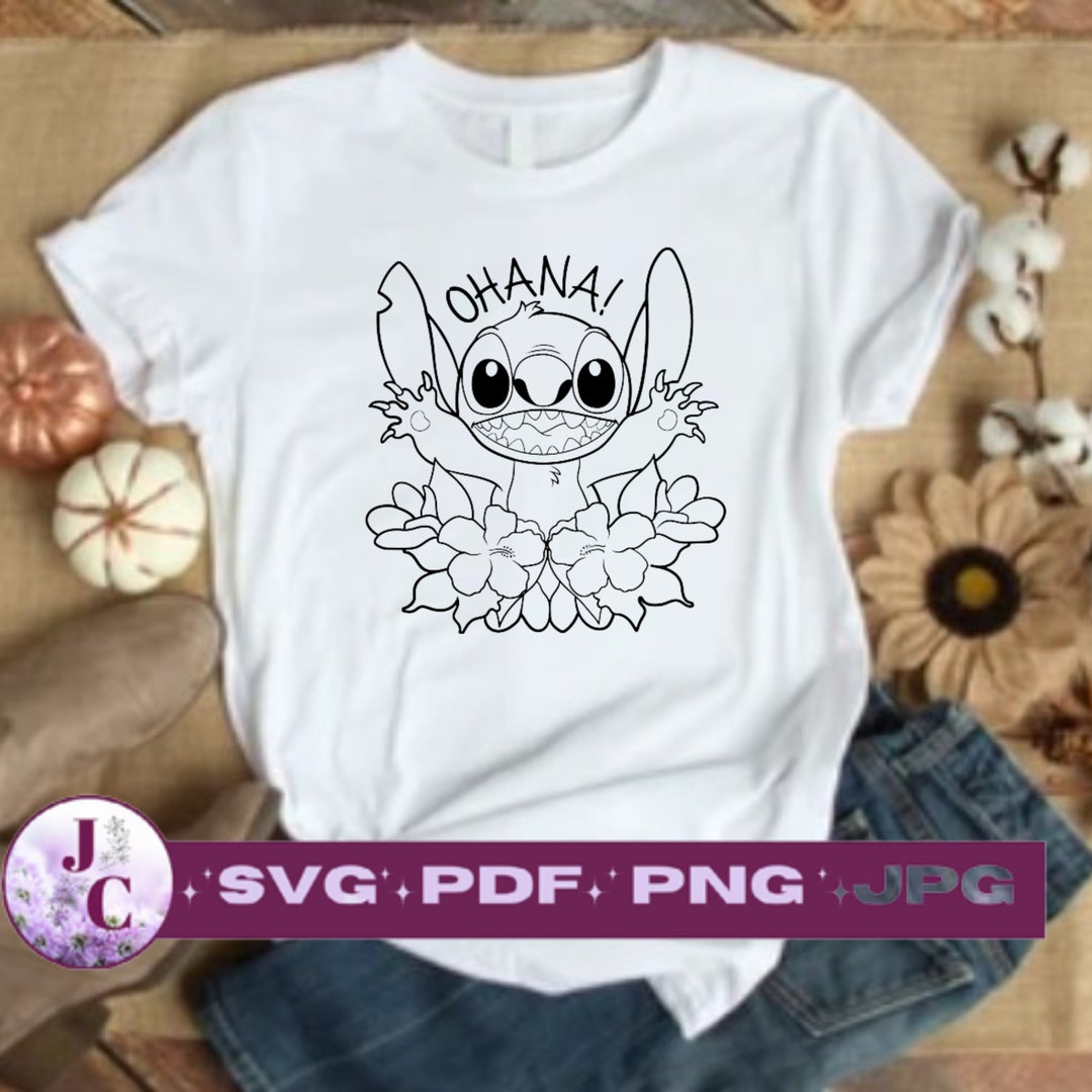 Stitch / Lilo & Stitch / Ohana SVG - Etsy