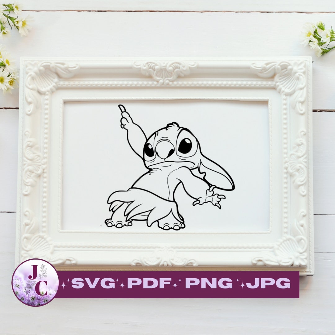 Dancing Stitch / Lilo & Stitch/ Hula Stitch SVG, Jpeg, Png, Svg, Pdf - Etsy