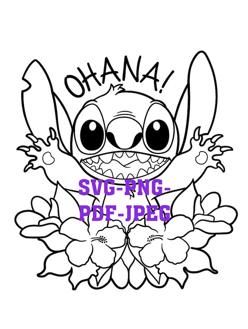 Stitch / Lilo & Stitch / Ohana SVG - Etsy Hong Kong