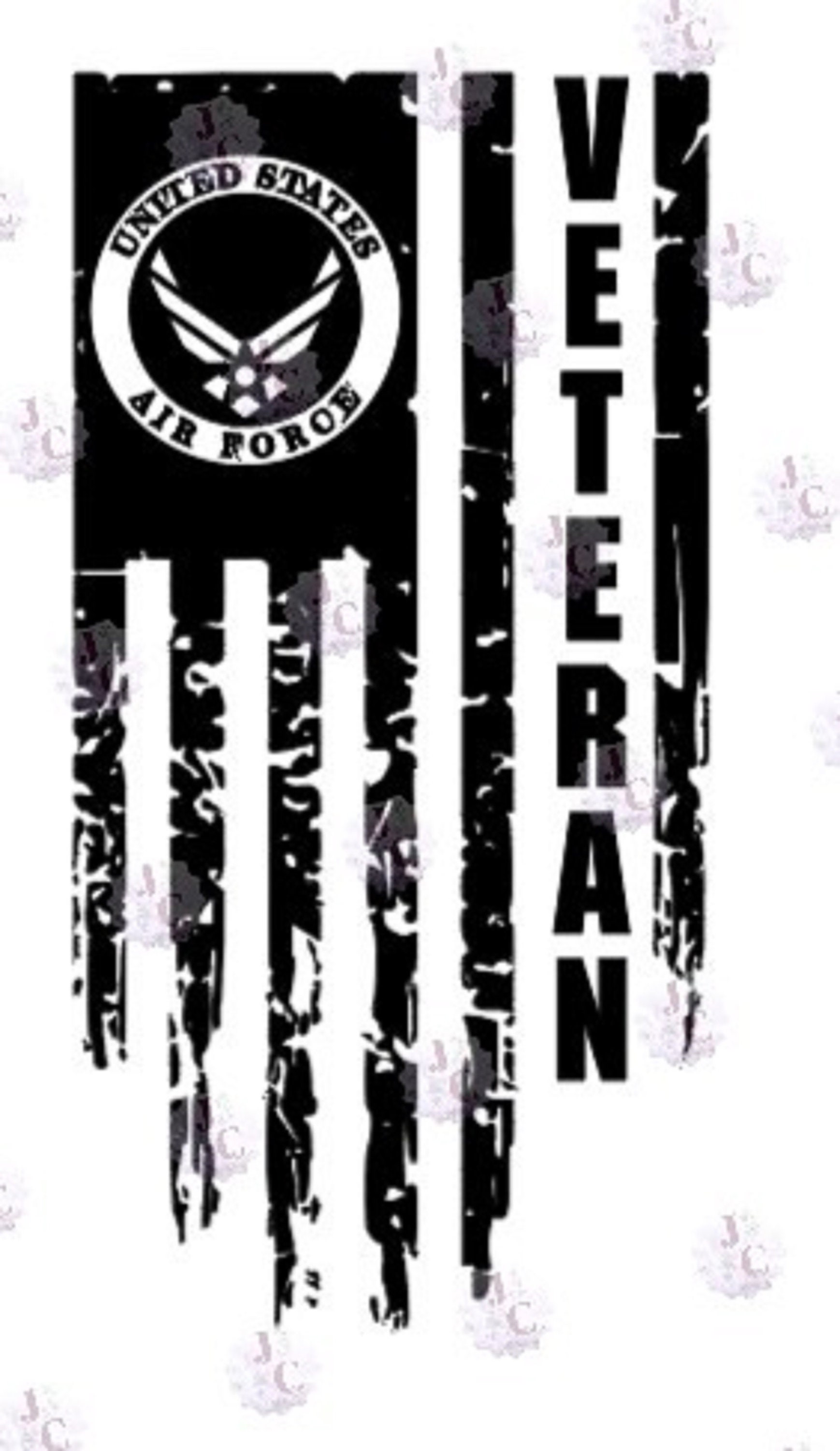 Air Force SVG/ Veteran SVG/ Destressed Flag SVG - Etsy
