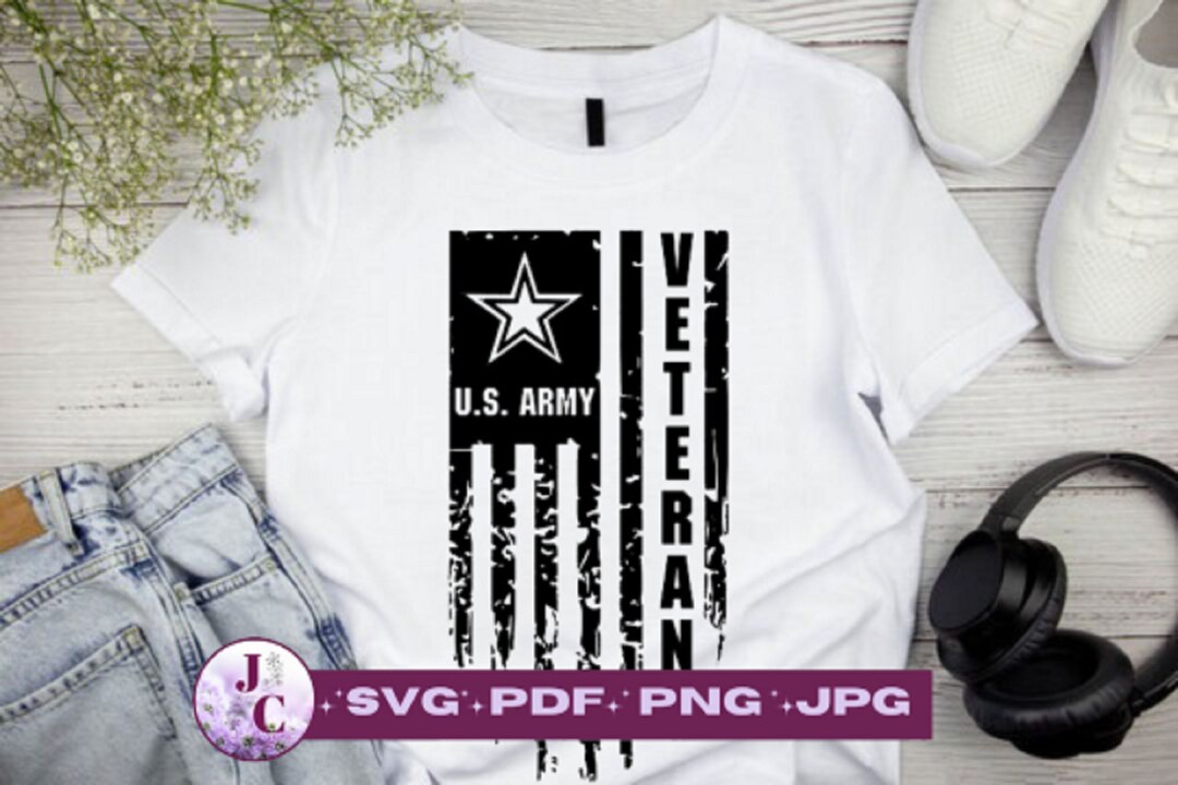 Army Veteran Flag SVG / Army/ Destressed Flag SVG/ Veteran - Etsy