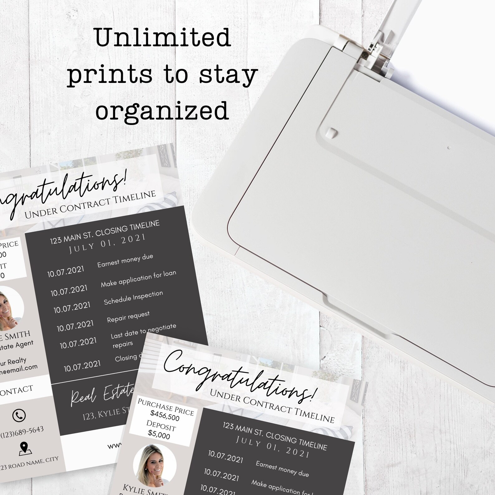 Real Estate Under Contract Timeline Lead Magnet Canva Template - Etsy