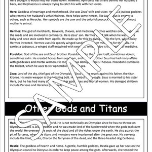 Greek Mythology (olympian Gods, Titans, Monsters and Strange Creatures ...