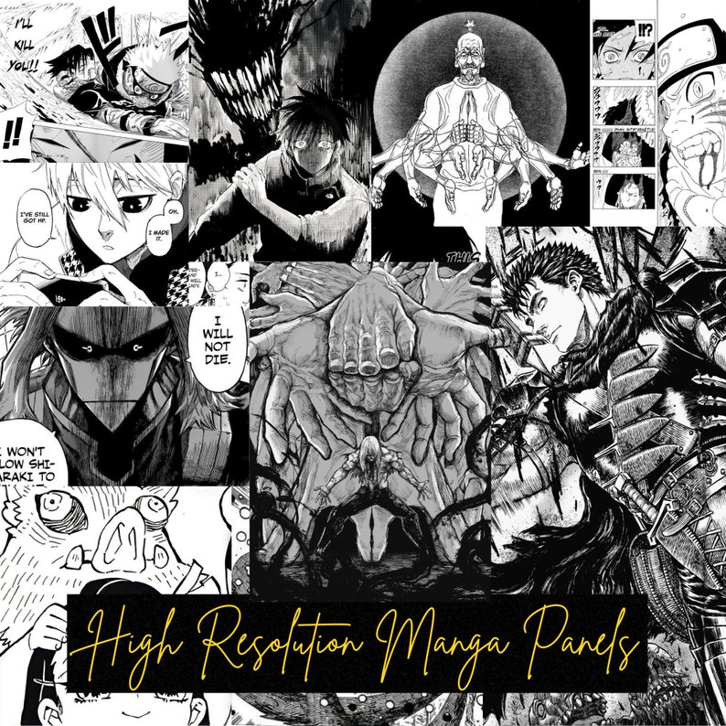 600 Anime Manga Panels Wall Kit Anime Manga Panels Manga - Etsy