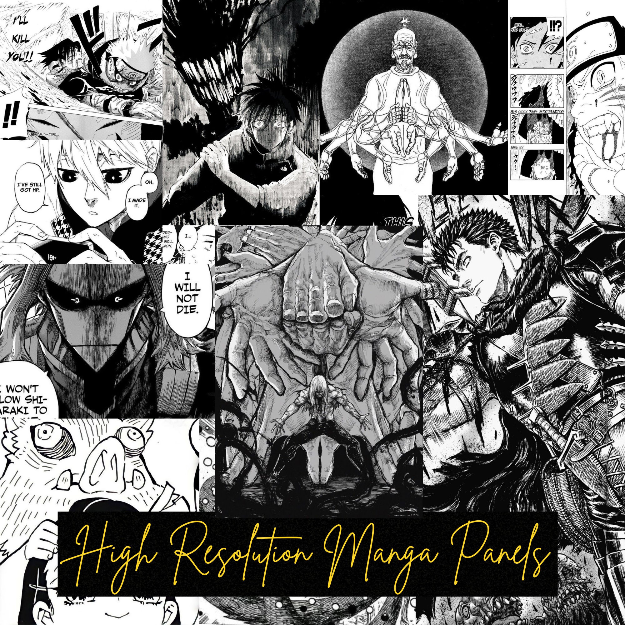 600 Anime Manga Panels Wall Kit Anime Manga Panels Manga - Etsy