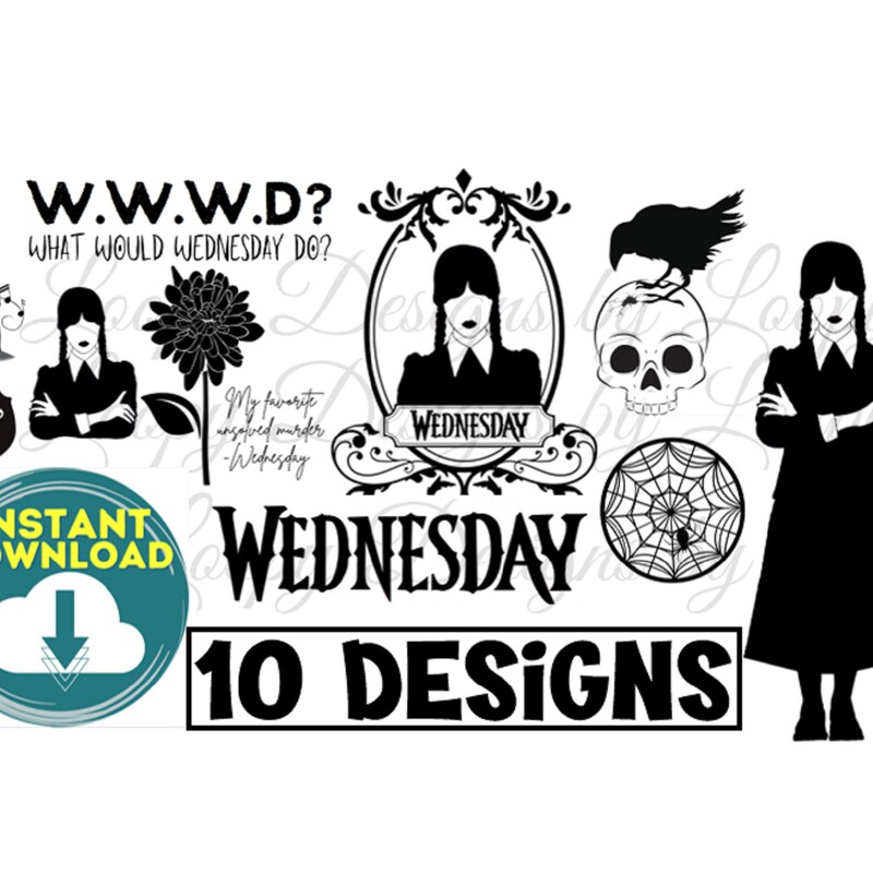 Wednesday Svg - Etsy