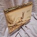Original Hand Crafted Rabbit Wood Engraving (pyrography) Illustration ...