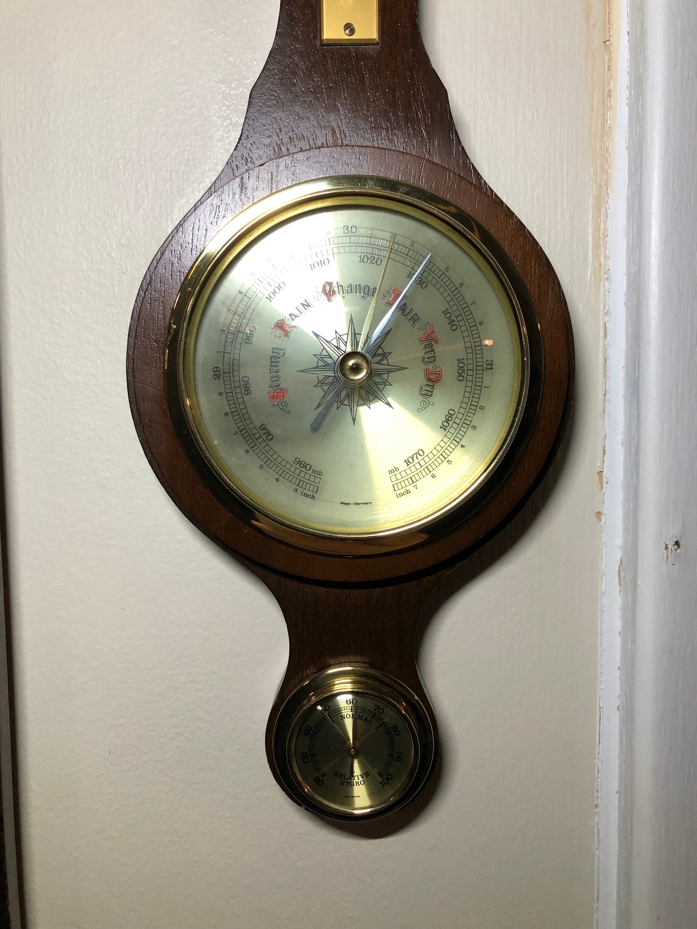 Stunning Vintage 1960s West German Banjo-style Weather Station ...