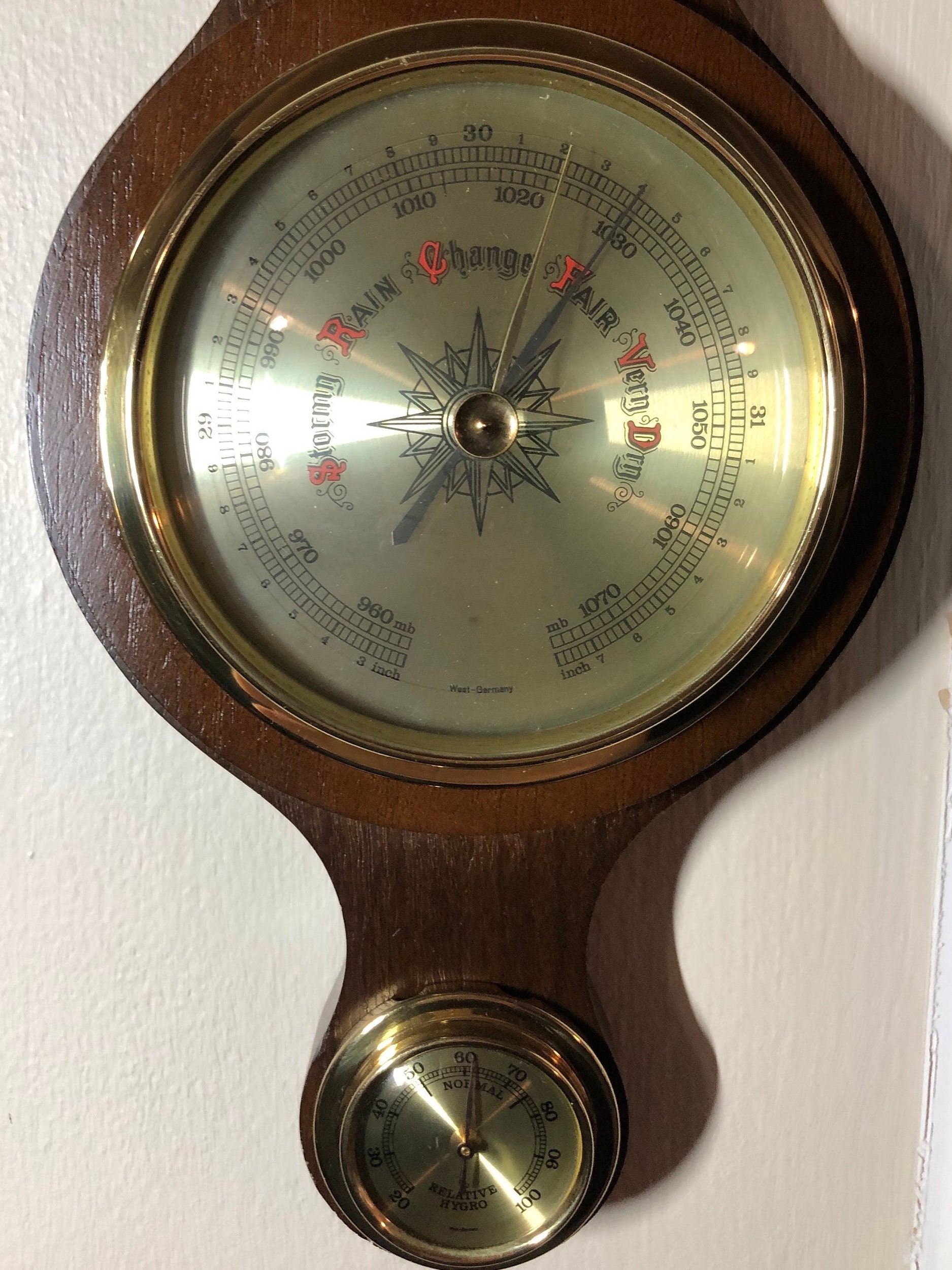 Stunning Vintage 1960s West German Banjo-style Weather Station ...