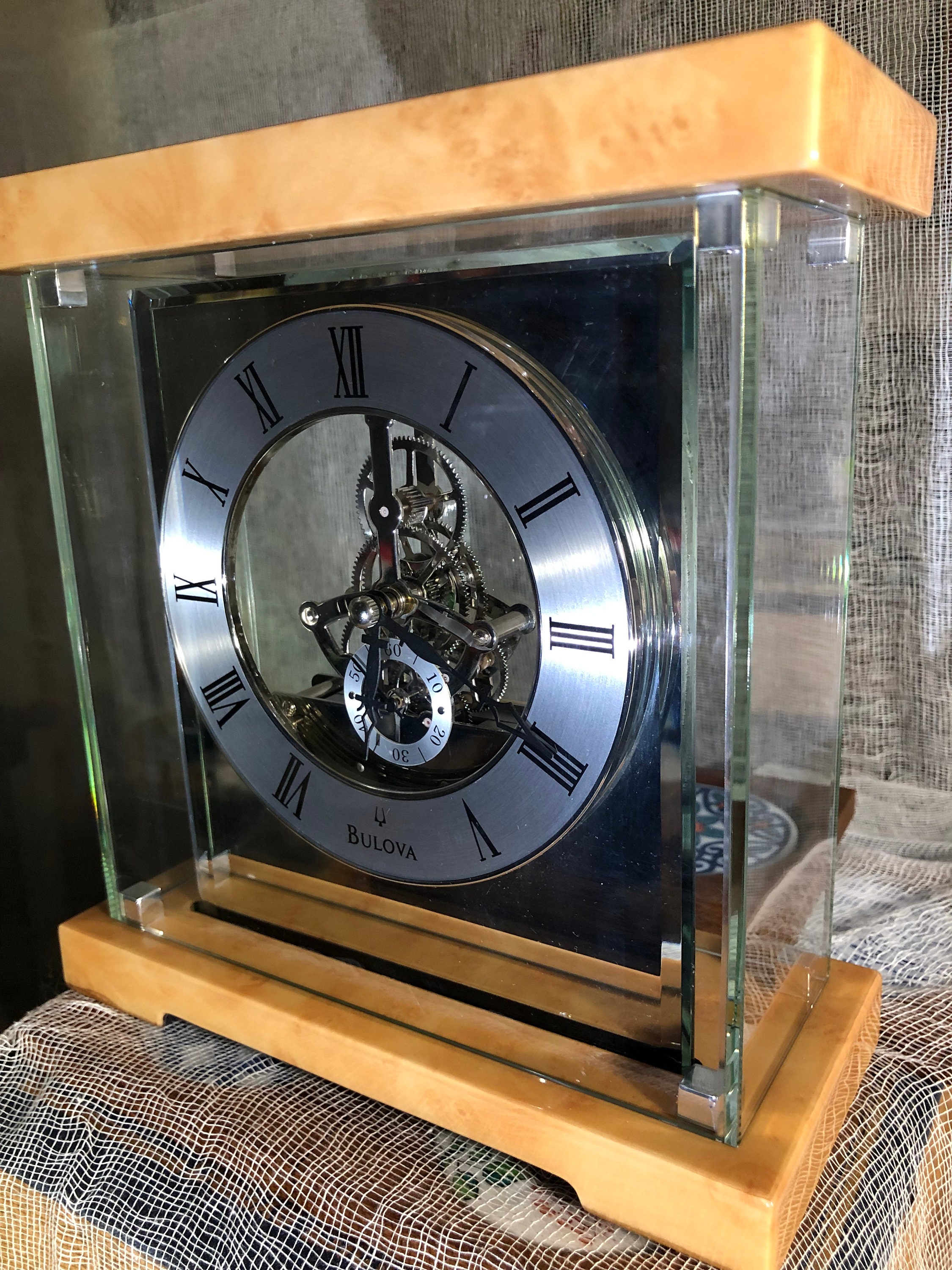 Vintage Bulova (B2025) Wentworth Mantle Clock - Etsy
