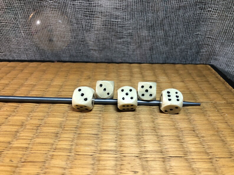 Timeless Treasure: Rare Matching Set of 5 Vintage Chinese Onyx Gaming ...