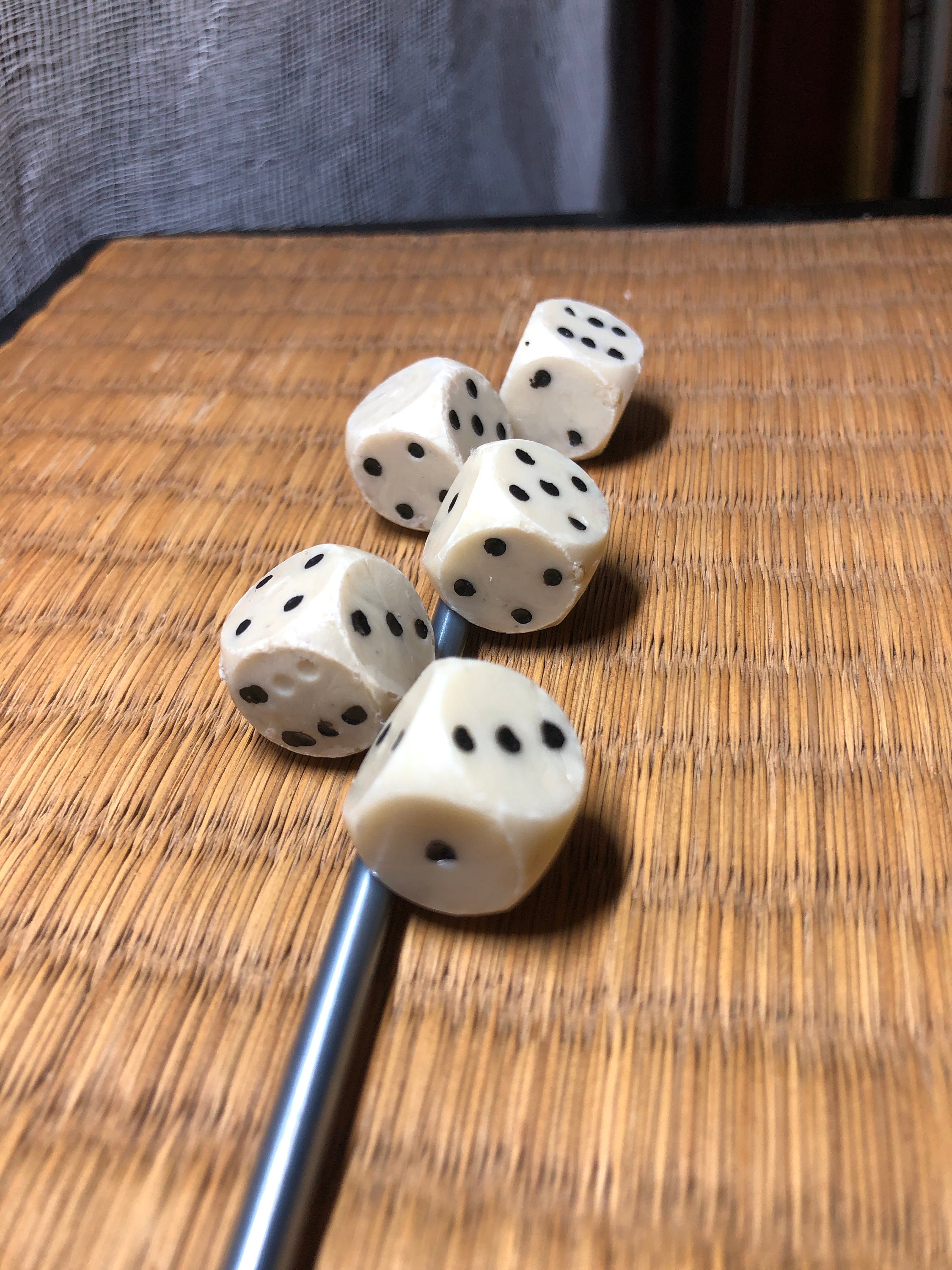 Timeless Treasure: Rare Matching Set of 5 Vintage Chinese Onyx Gaming ...
