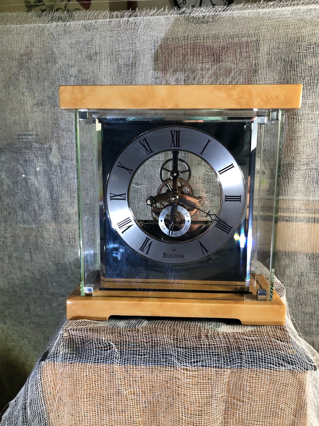 Vintage Bulova (B2025) Wentworth Mantle Clock - Etsy