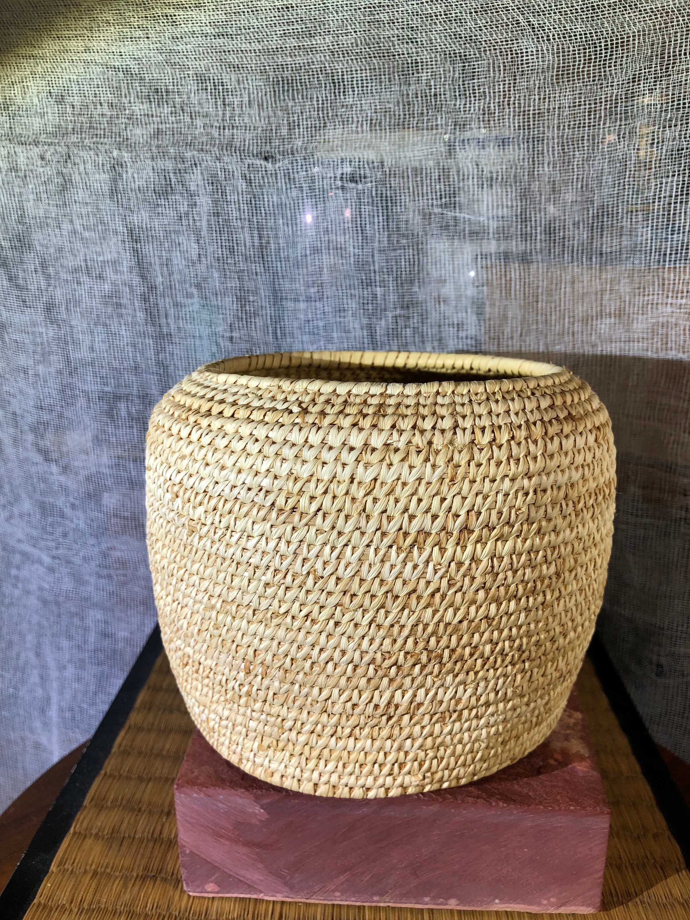 Mid-century Anishinaabe (ojibwe-eastern Great Lakes) Lidded Hand-woven ...