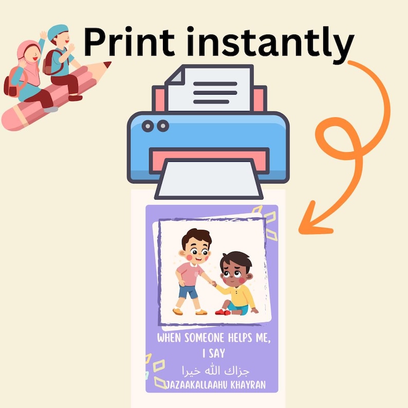 Kids Good Manners Cards Islamic Adab & Etiquette Learning Arabic ...