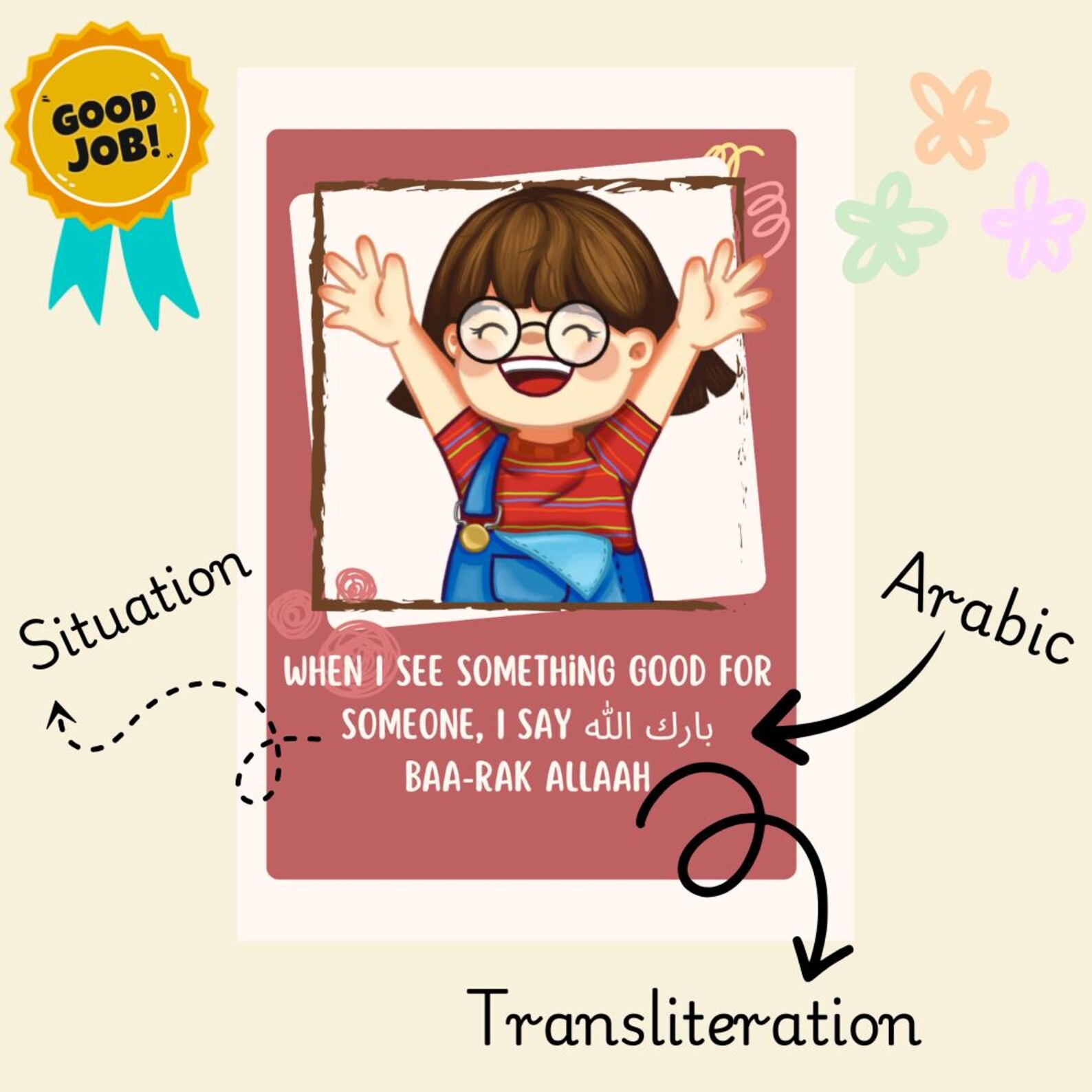 Kids Good Manners Cards Islamic Adab & Etiquette Learning Arabic ...