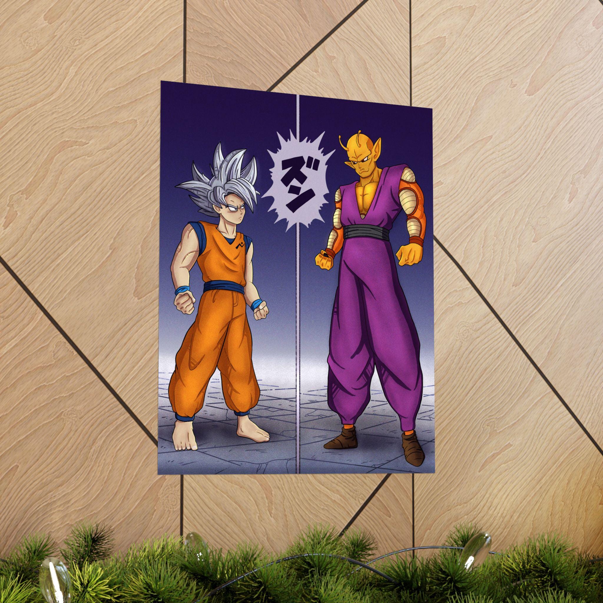Ultra Instinct Goku Vs Orange Piccolo, Dragon Ball Z Anime Poster - Etsy