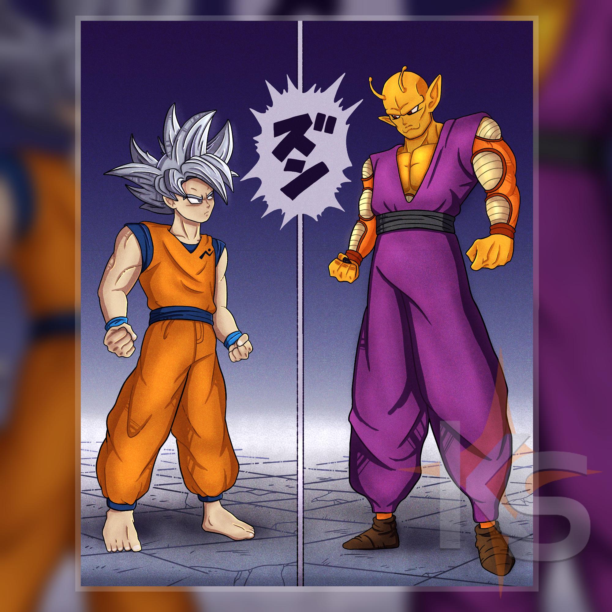 Ultra Instinct Goku Vs Orange Piccolo, Dragon Ball Z Anime Poster - Etsy