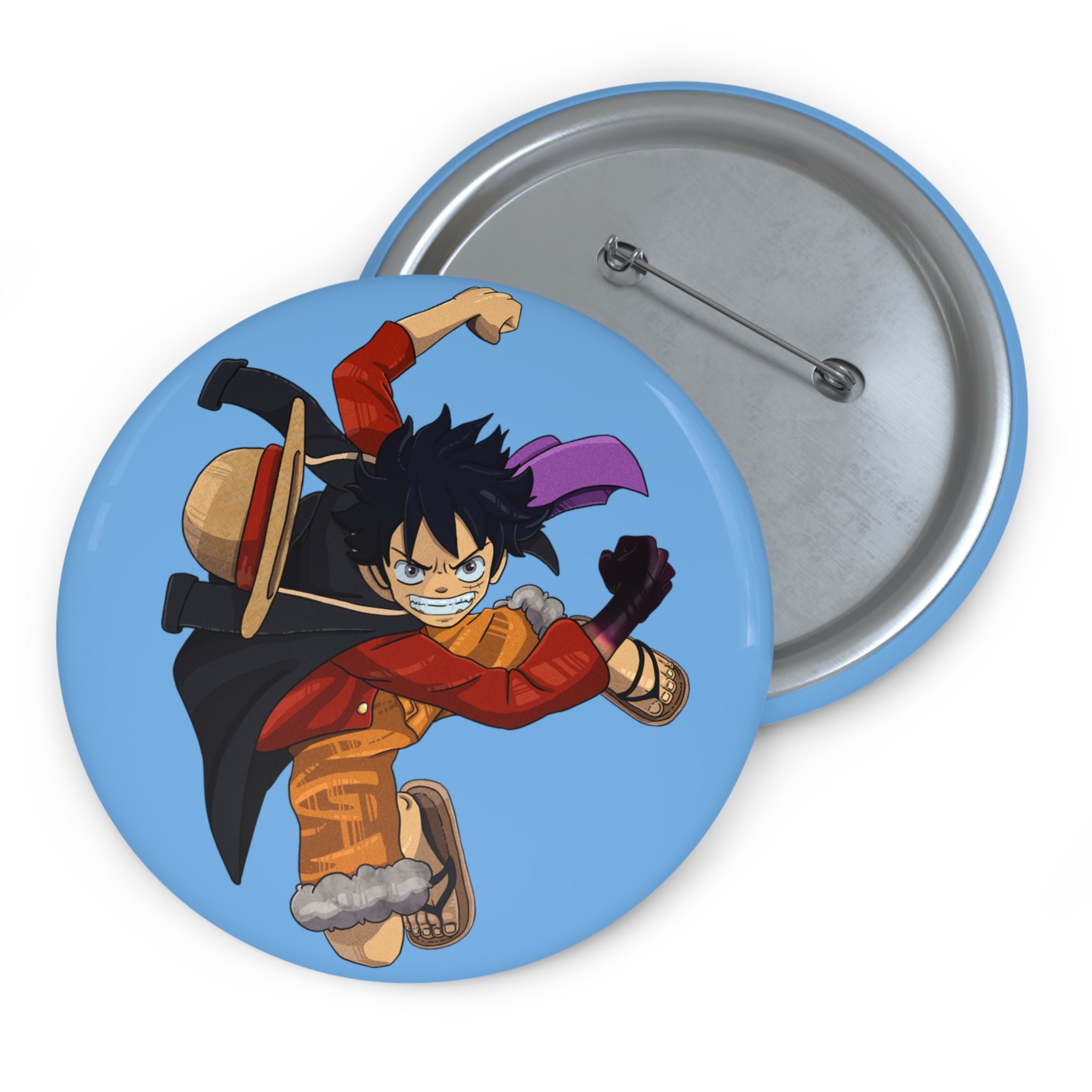 Monkey D. Luffy One Piece Button, Anime Pin - Etsy