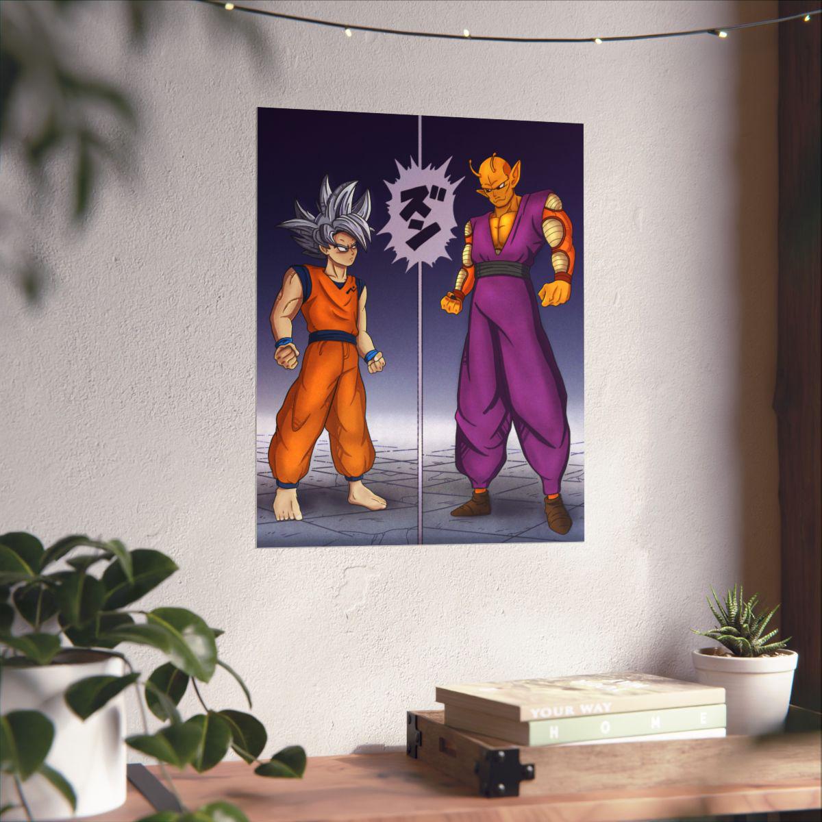 Ultra Instinct Goku Vs Orange Piccolo, Dragon Ball Z Anime Poster - Etsy