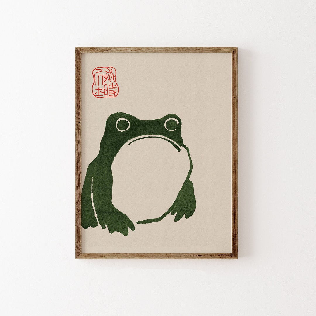Japanese Frog Print Digital Download Japanese Wall Art Matsumoto Hoji ...