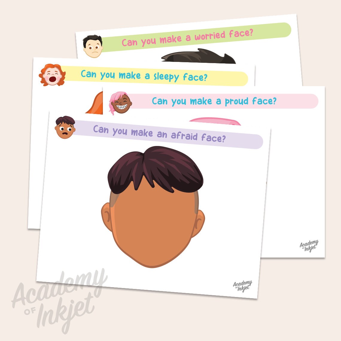 Emotion Playdough Mats, Printable Play-doh Activity, Montessori ...