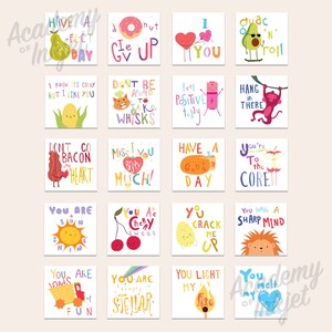 Printable Lunchbox Cards | Positive Notes | Inspiring Notes for Kids ...