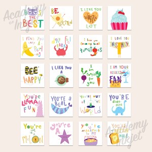 Printable Lunchbox Cards | Positive Notes | Inspiring Notes for Kids ...
