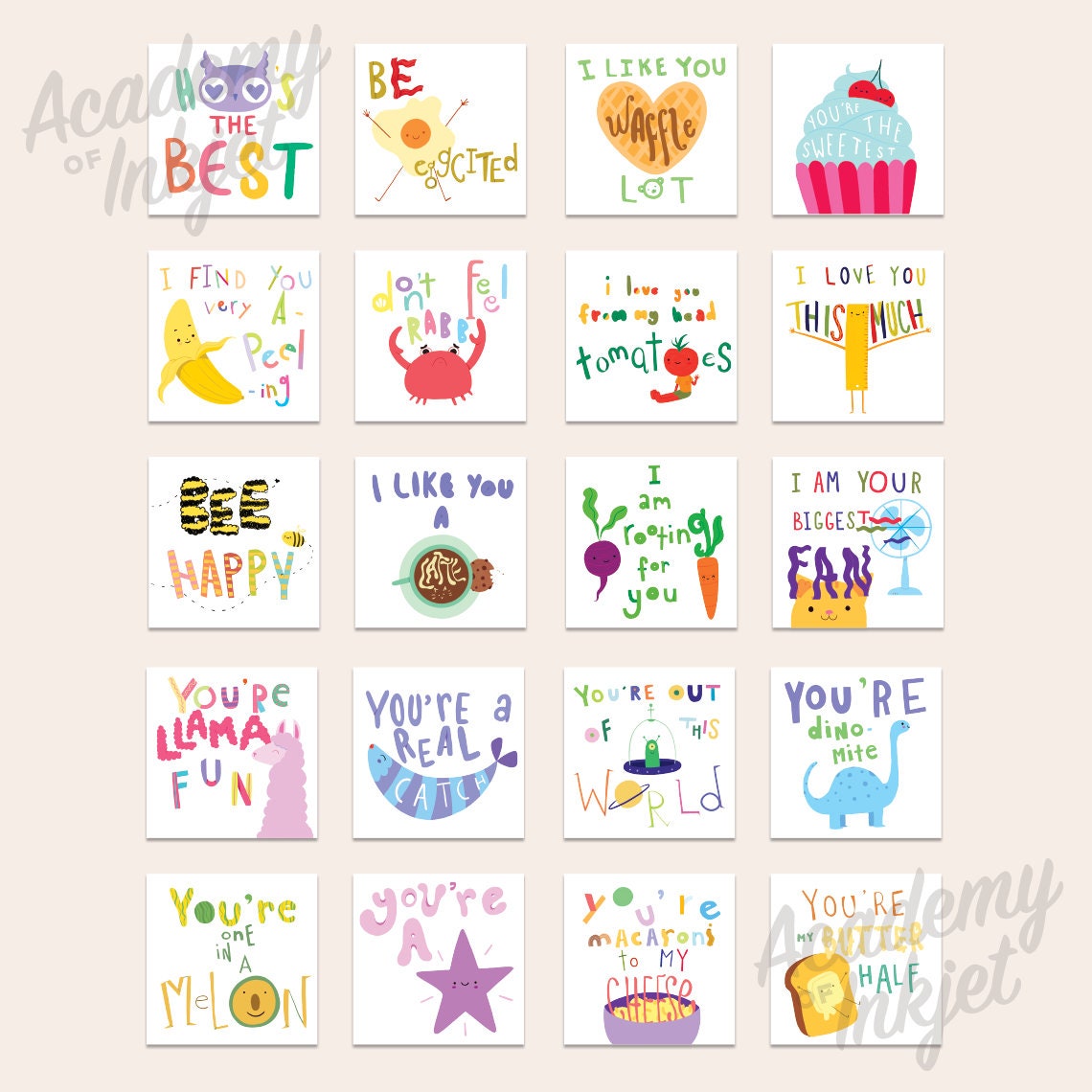 Printable Lunchbox Cards | Positive Notes | Inspiring Notes for Kids ...