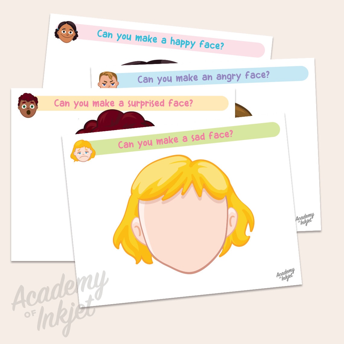 Emotion Playdough Mats, Printable Play-doh Activity, Montessori ...